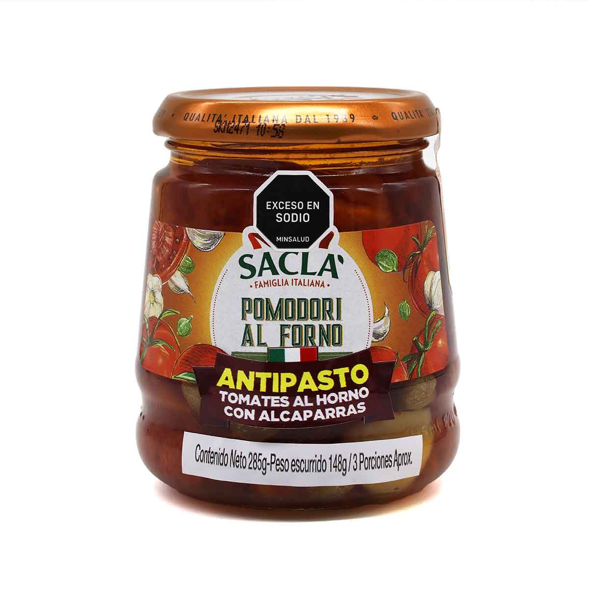 TOMATE Y ALCAPA AL HORNO SACLA 285g